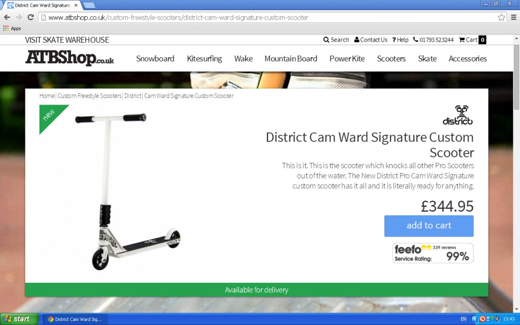 New 2015 Custom Stunt Scooters from just £105